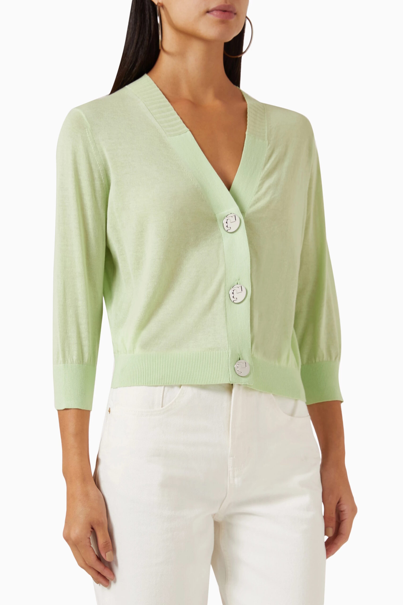 Cropped Cardigans - Black Diamond