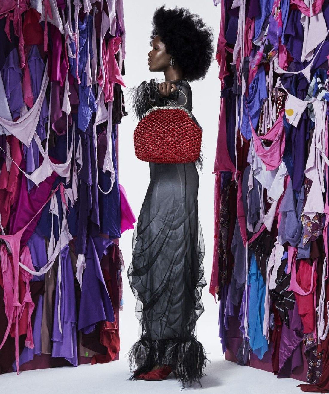 Upcycled Fashion Trend - Black Diamond